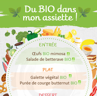 Menu BIO à personnaliser - Condifa